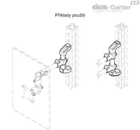 TCC-TS-PR-1 Spojovací prvky s konektory pro profily Jeden spojovací prvek
